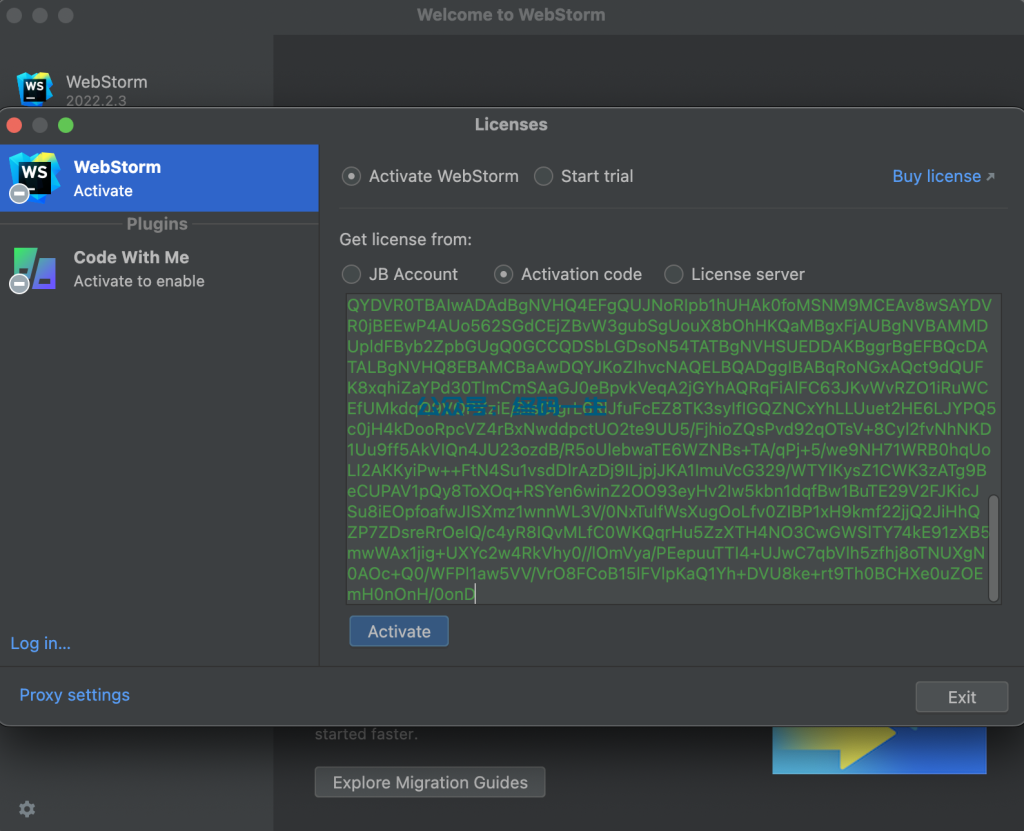 Webstorm 2022 2 3 永久激活教程 破解教程 专属激活码（亲测） Ide激活网